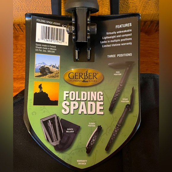 Gerber | Accessories | New Gerber Fold Up Folding Spade Shovel Pick ...